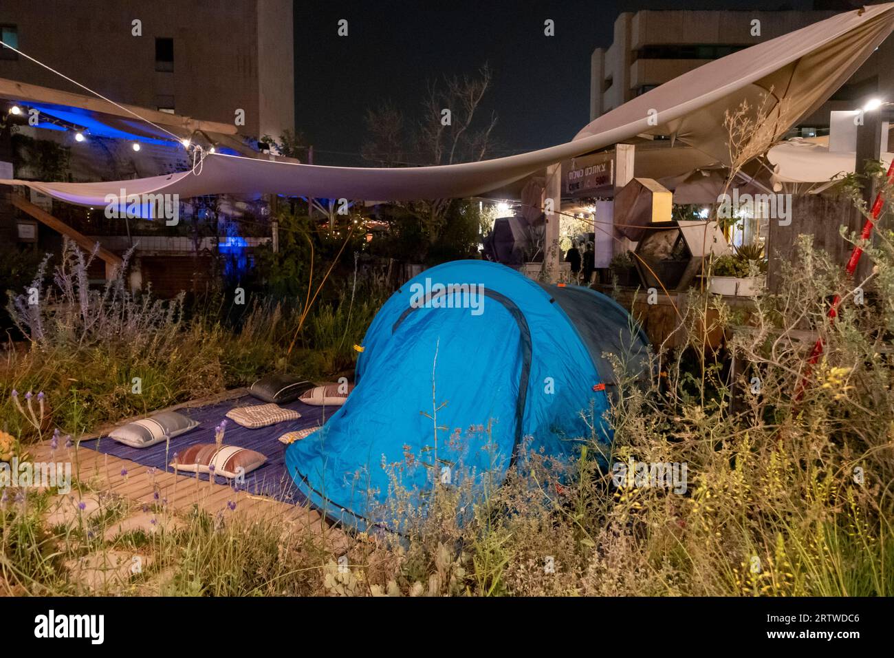 Rooftop camping complex at Muslala's rooftop located on the uppermost ...