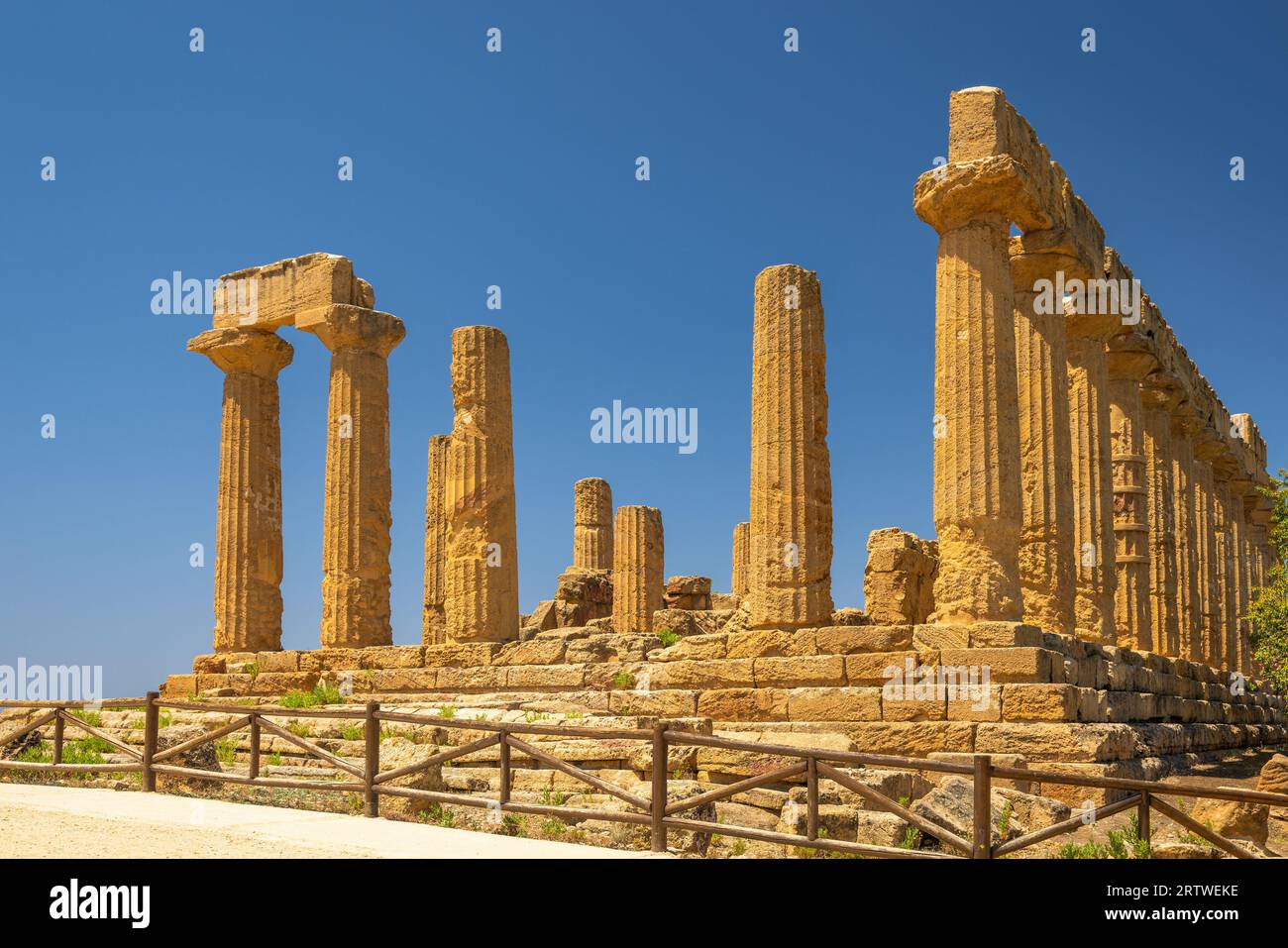 Temple of Juno in Valley of the Temples. Archaeological site in ...