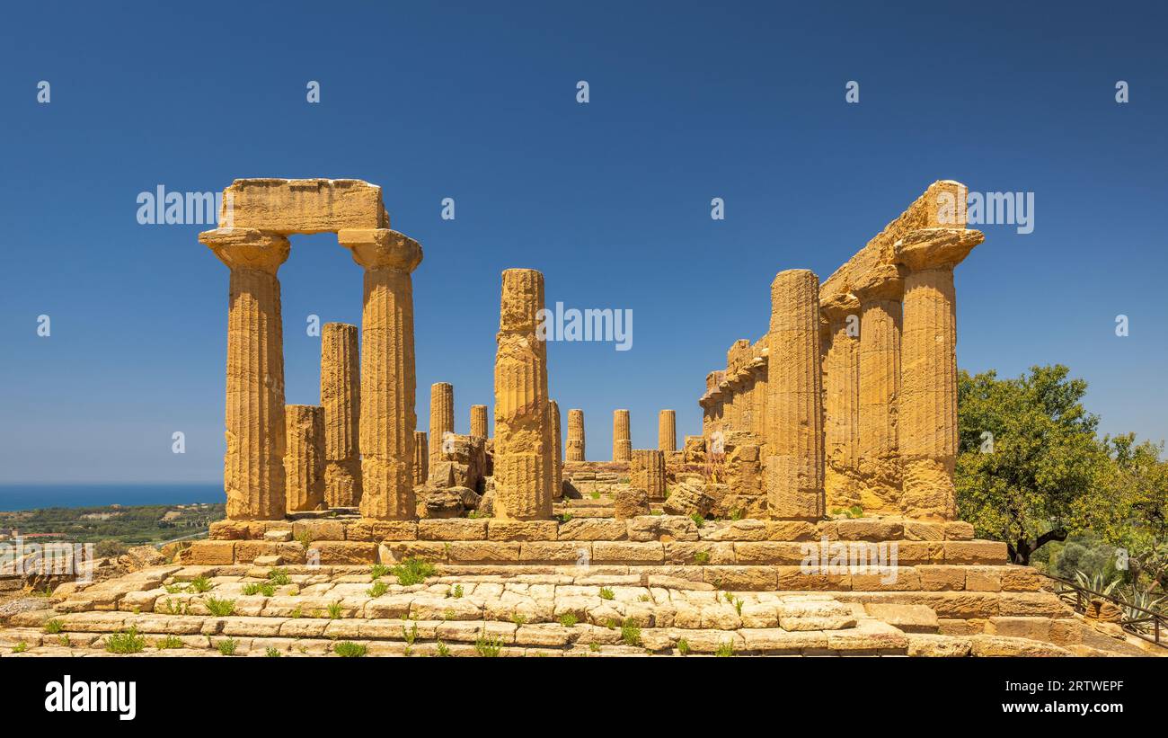 Temple of Juno in Valley of the Temples. Archaeological site in ...