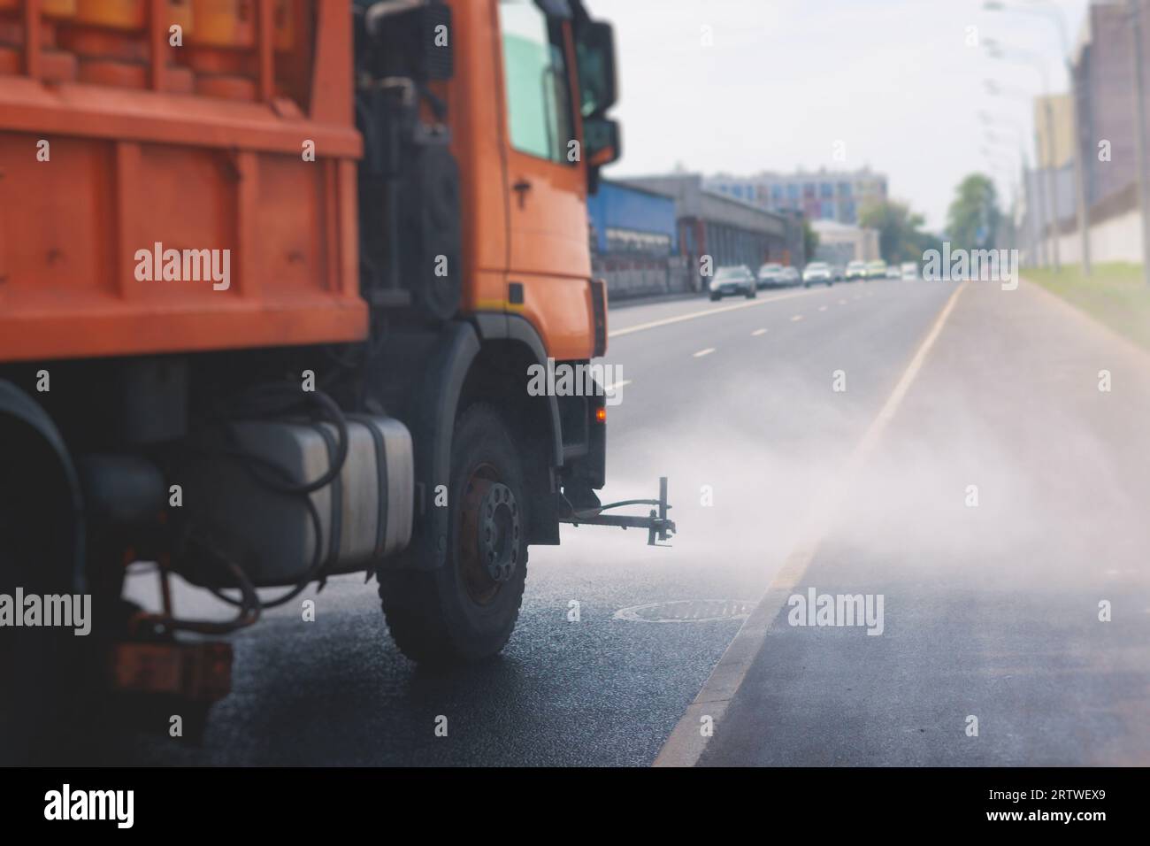Street flusher truck hi-res stock photography and images - Alamy