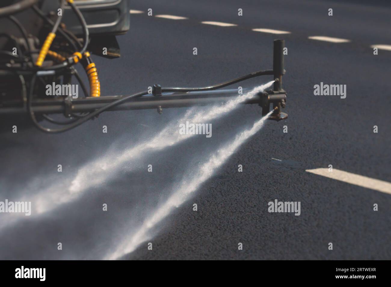 Street flusher truck hi-res stock photography and images - Alamy