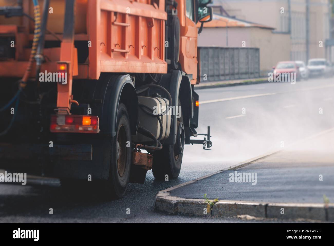 Street flusher truck hi-res stock photography and images - Alamy