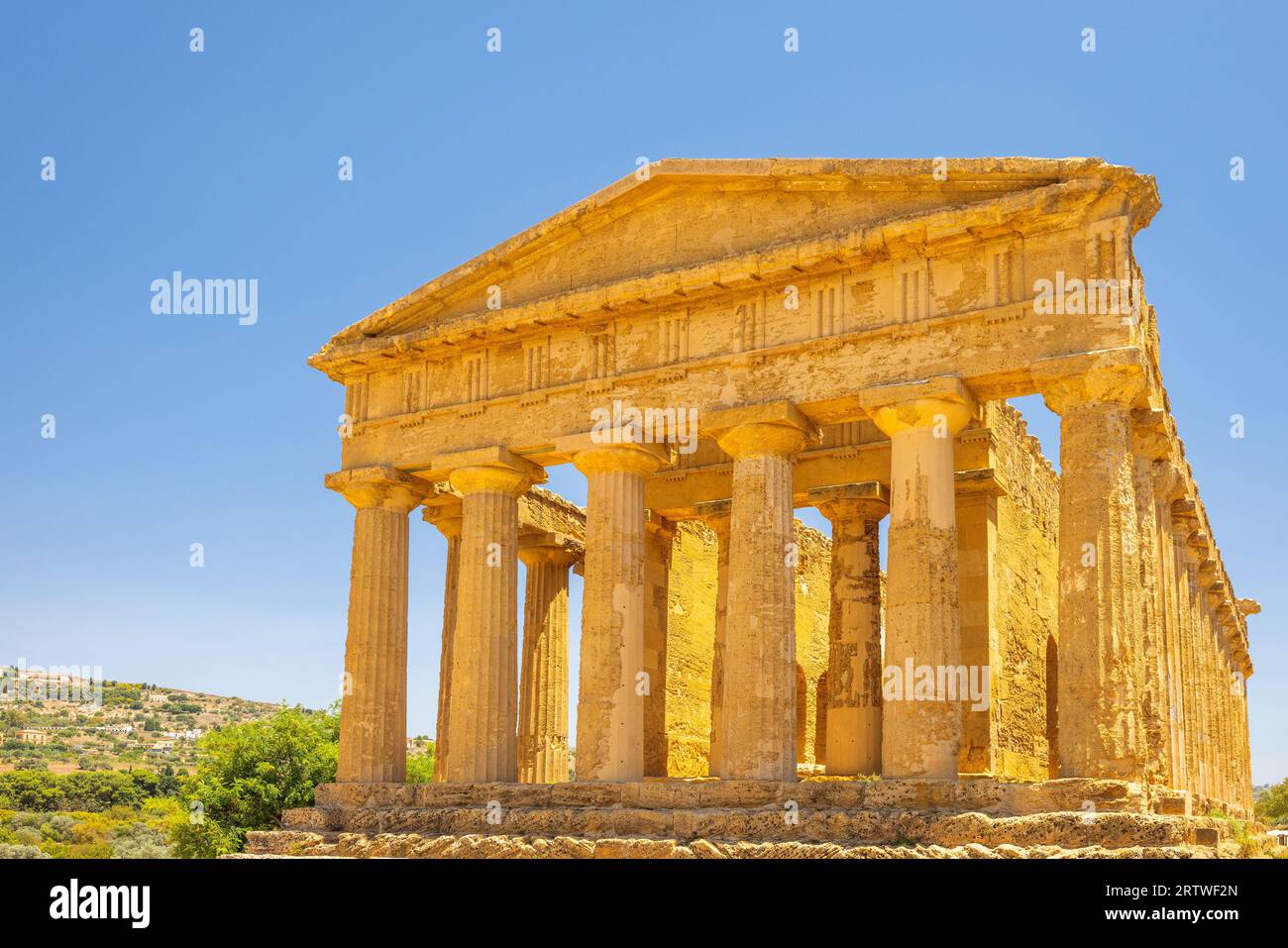 Temple of Concordia in Valley of the Temples. Archaeological site in ...