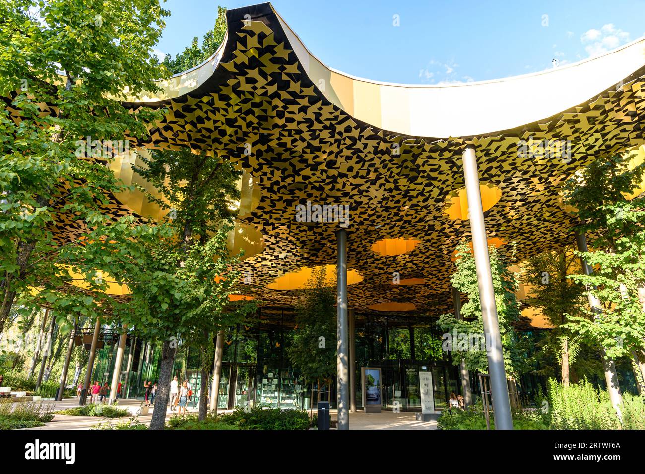 The Hungarian House of Music designed by Sou Fujimoto, located in the ...