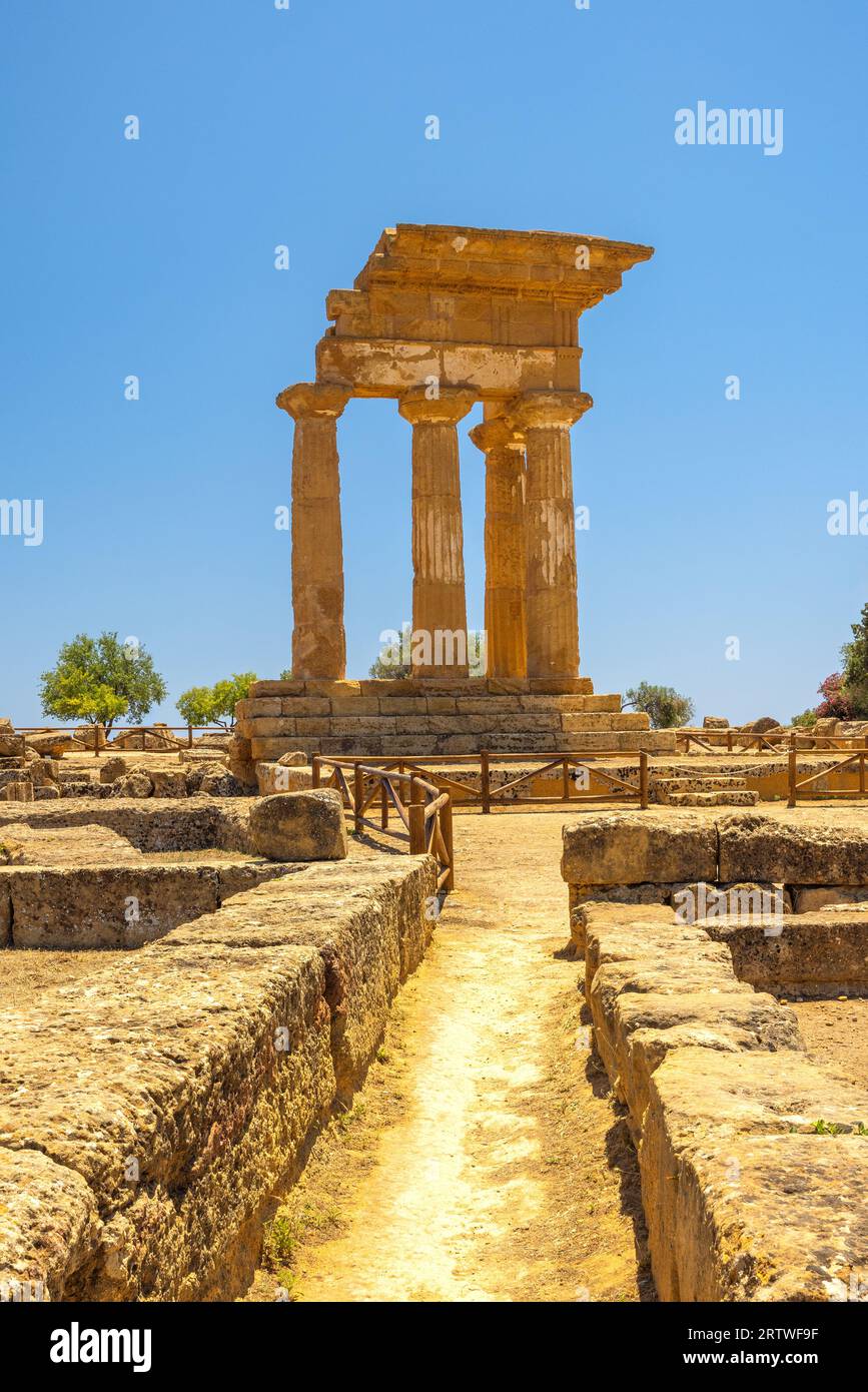 Temple of Heracles in Valley of the Temples. Archaeological site in ...