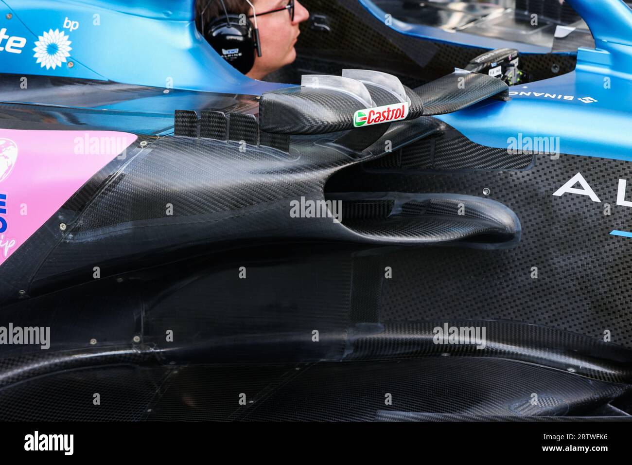 Alpine F1 Team A523, mechanical detail sidepods, side pod, sidepod ...