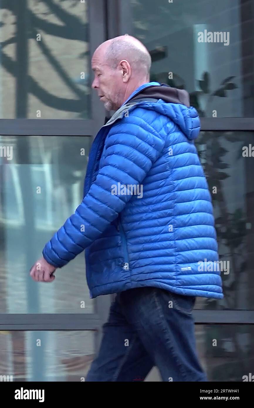 BEST QUALITY AVAIALBLE Screengrab taken from PA Video of Gary Stevens, 53, arriving at Derby ...