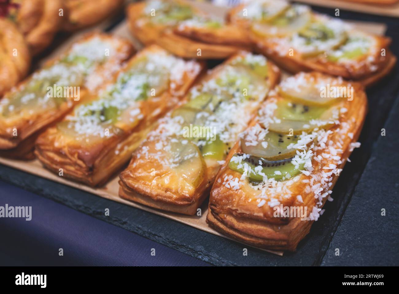 Pastry and bakery, selection assortment variety of different pastries ...