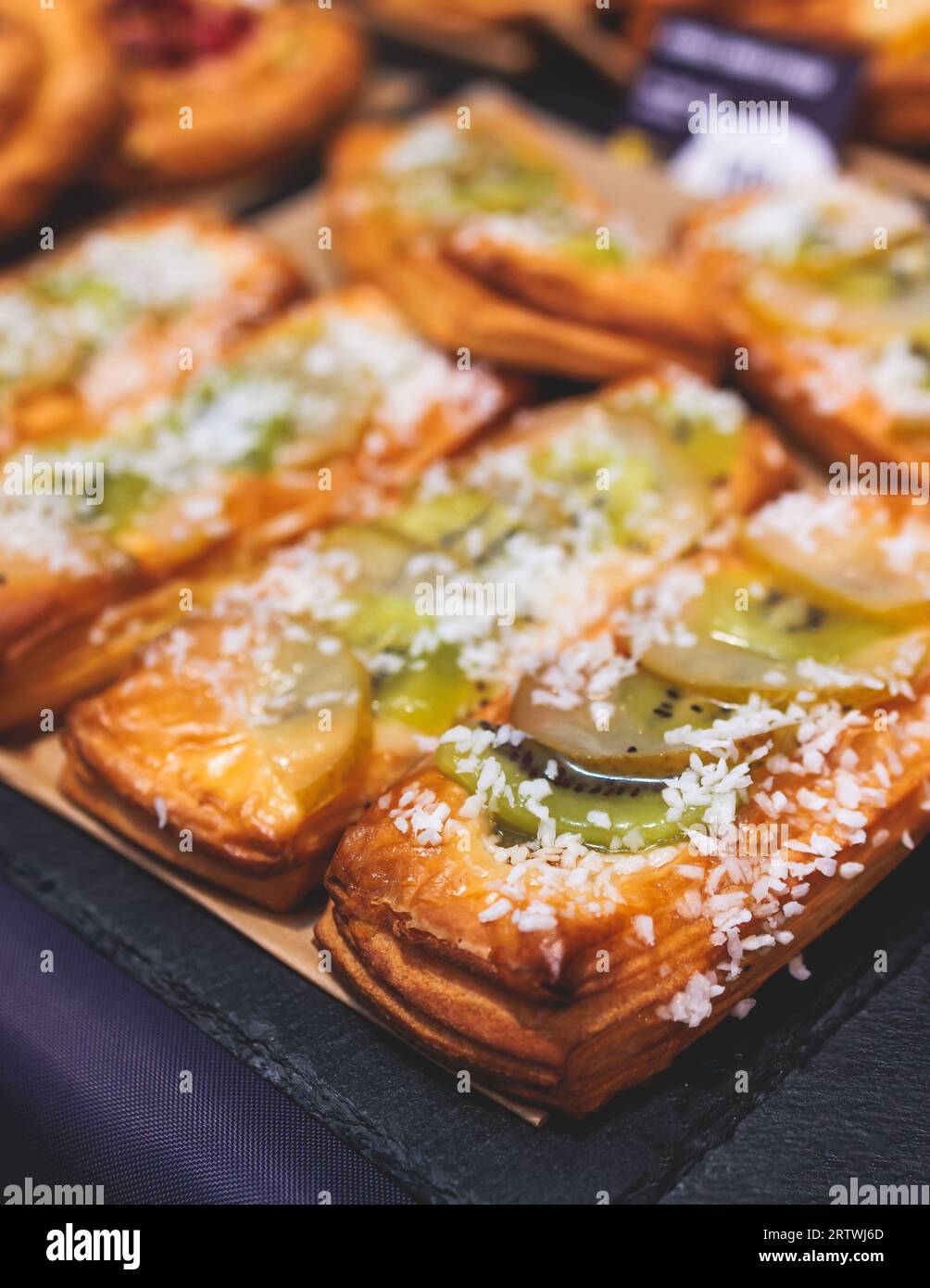 Pastry and bakery, selection assortment variety of different pastries ...