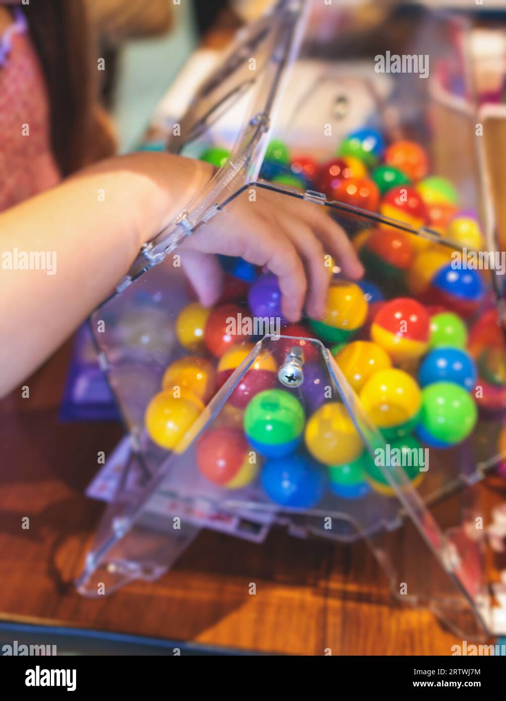 Process of prize drawings, extracting a winning numbers of lottery ...