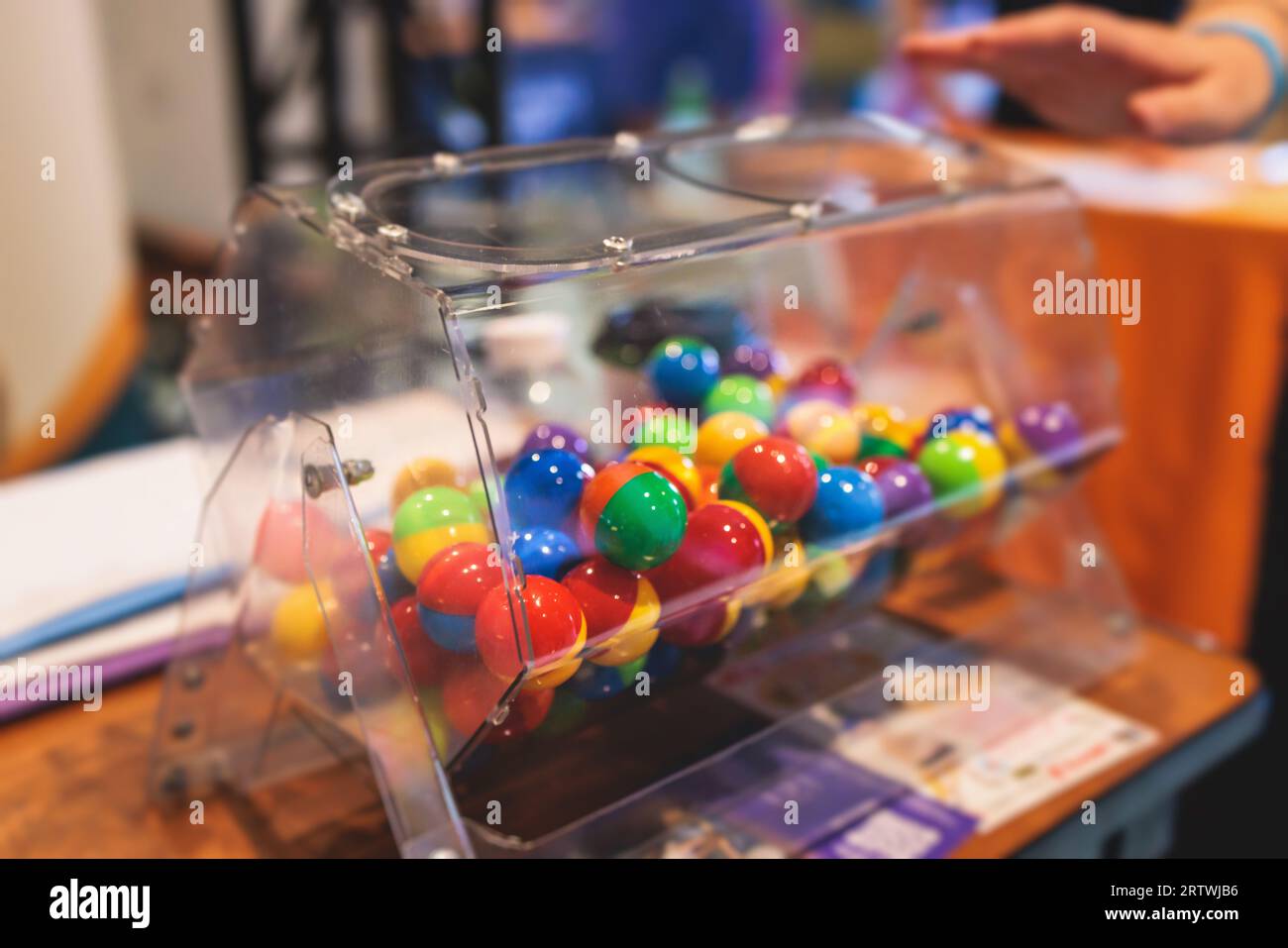 Process of prize drawings, extracting a winning numbers of lottery ...