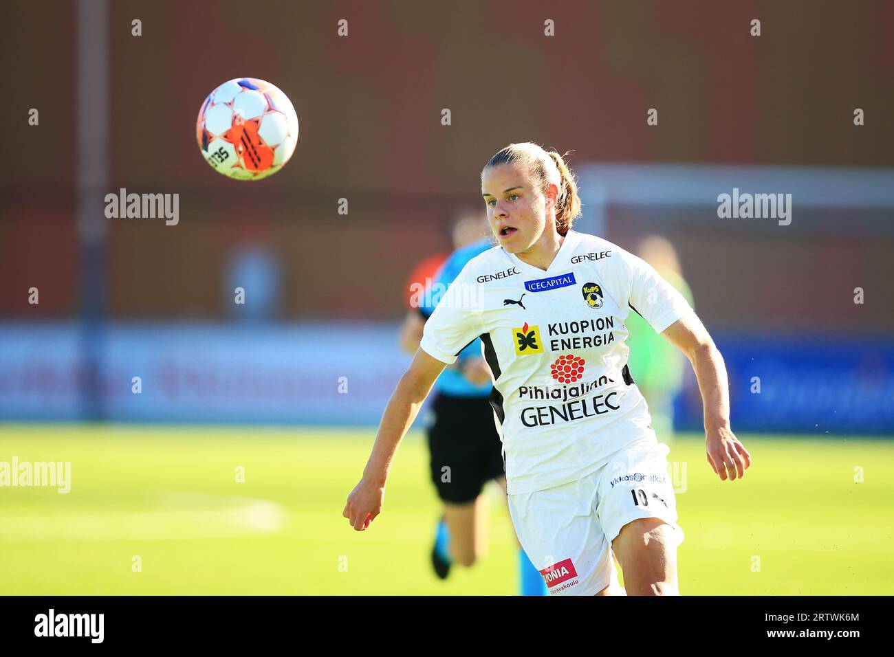 Koege, Denmark. 09th, September 2023. Aino Kröger (10) of KuPS Kuopio ...