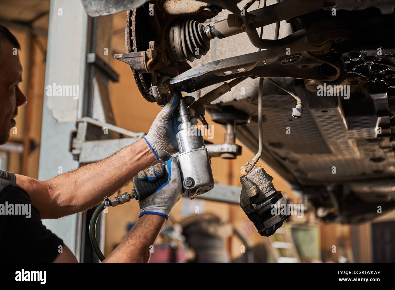 Strong hands mechanic holding hi-res stock photography and images - Alamy