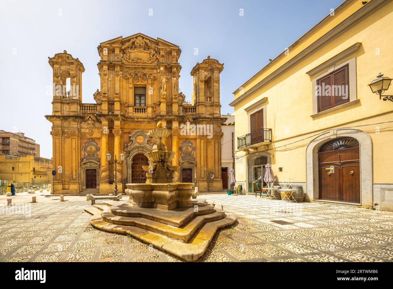 Church of Purgatorio in Marsala town at Sicily, Italy, Europe Stock ...