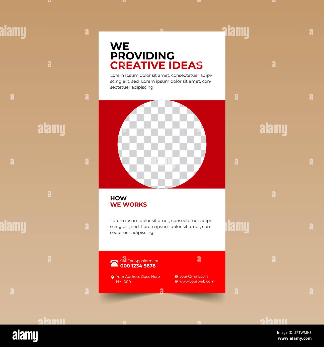 Nice Rack Card Design Template Stock Vector Image & Art - Alamy