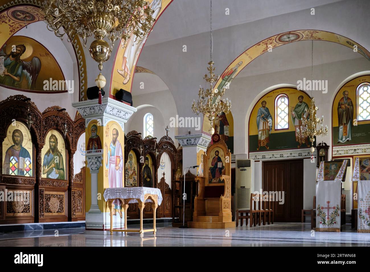 Indoor architecture, The church of the Transfiguration of the Saviour, Piskopiano village ...