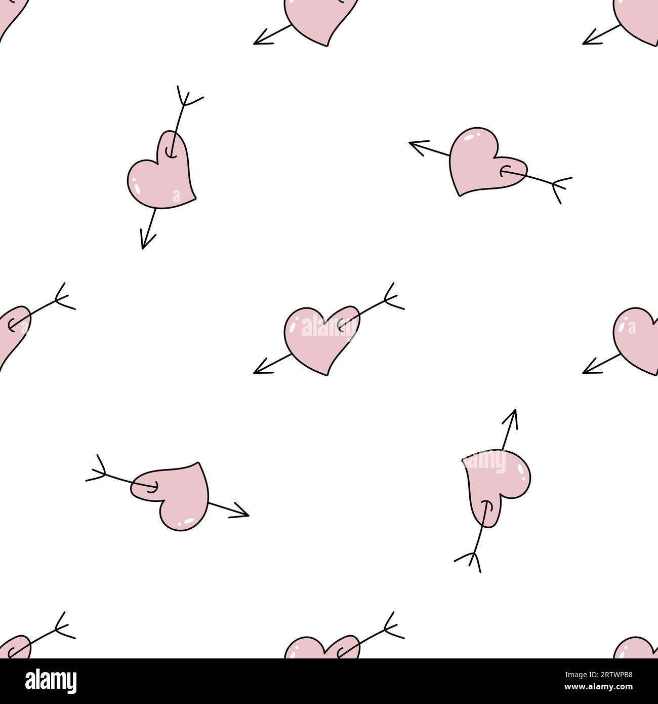 Hand drawn red hearts vector doodle icons for love hi-res stock ...