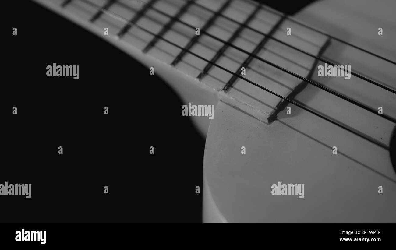 Black silhouette guitar hi-res stock photography and images - Alamy