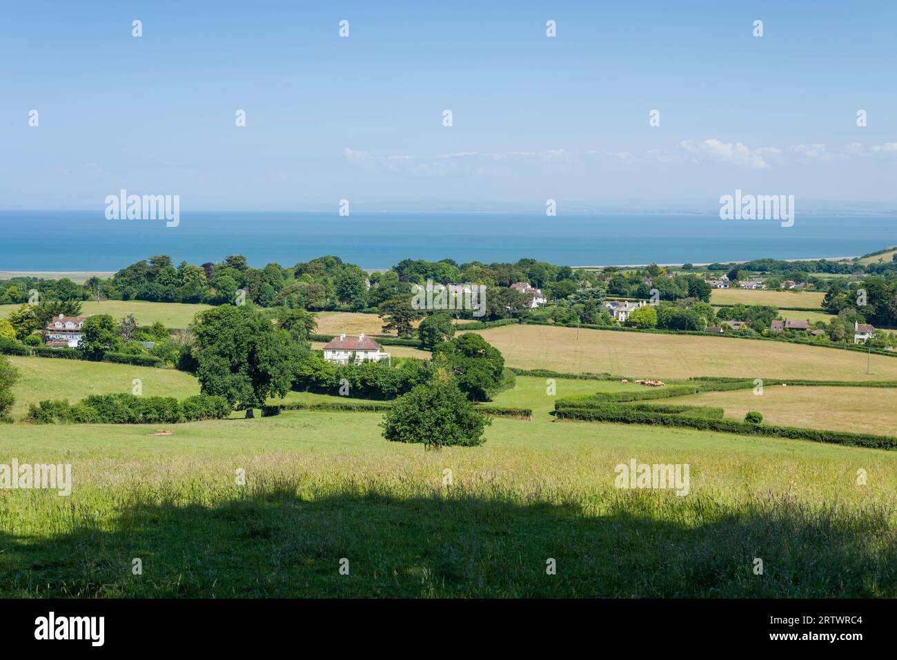 Porlock Bay from the Coleridge Way between Porlock and West Luccombe ...