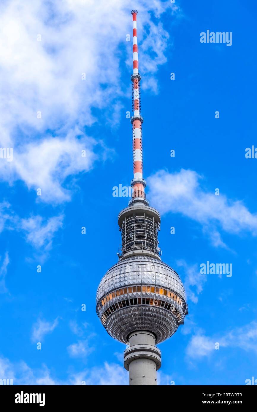 Berlin TV Tower Fernsehturm Alexanderplatz Berlin Germany. Tower ...