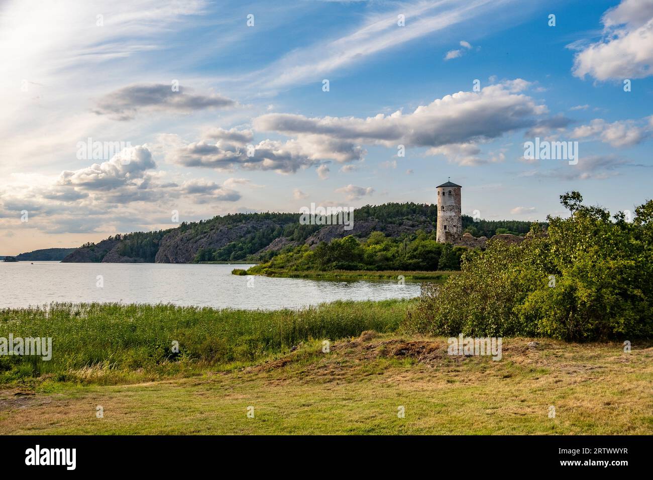 Stegeborgs Slottsruin;.13th century medieval castle ruin in Stegeborg ...