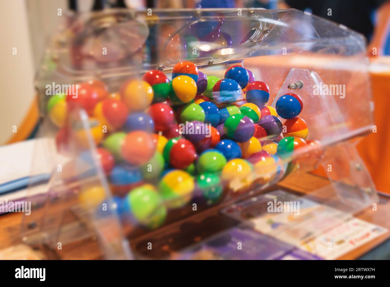 Process of prize drawings, extracting a winning numbers of lottery ...