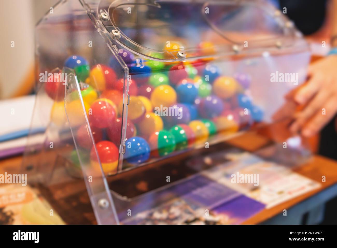 Process of prize drawings, extracting a winning numbers of lottery ...