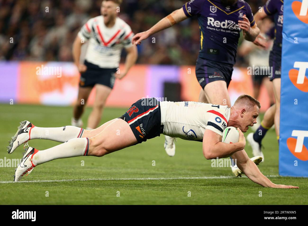 Melbourne, Australia. 15th Sep, 2023. Lindsay Collins of the Roosters ...