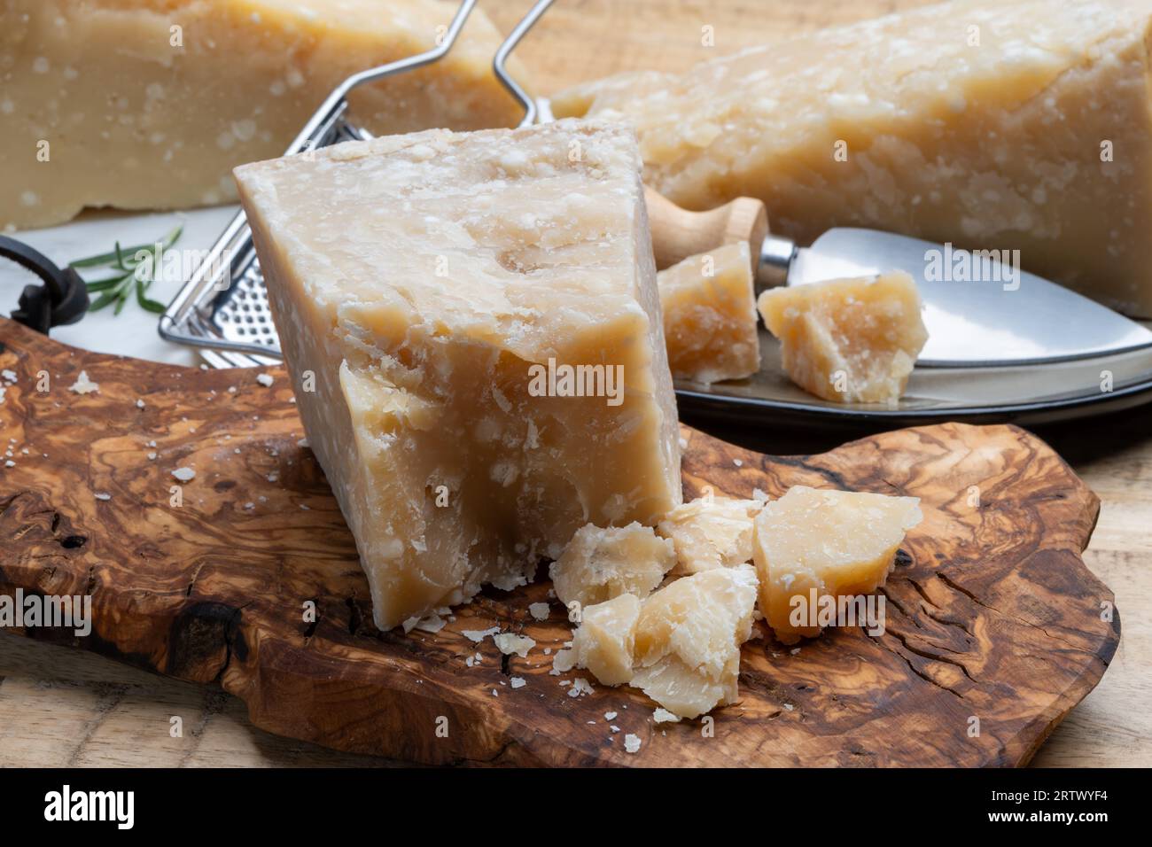Cheese collection, hard 60 months old, yellow Italian cheese parmesan ...