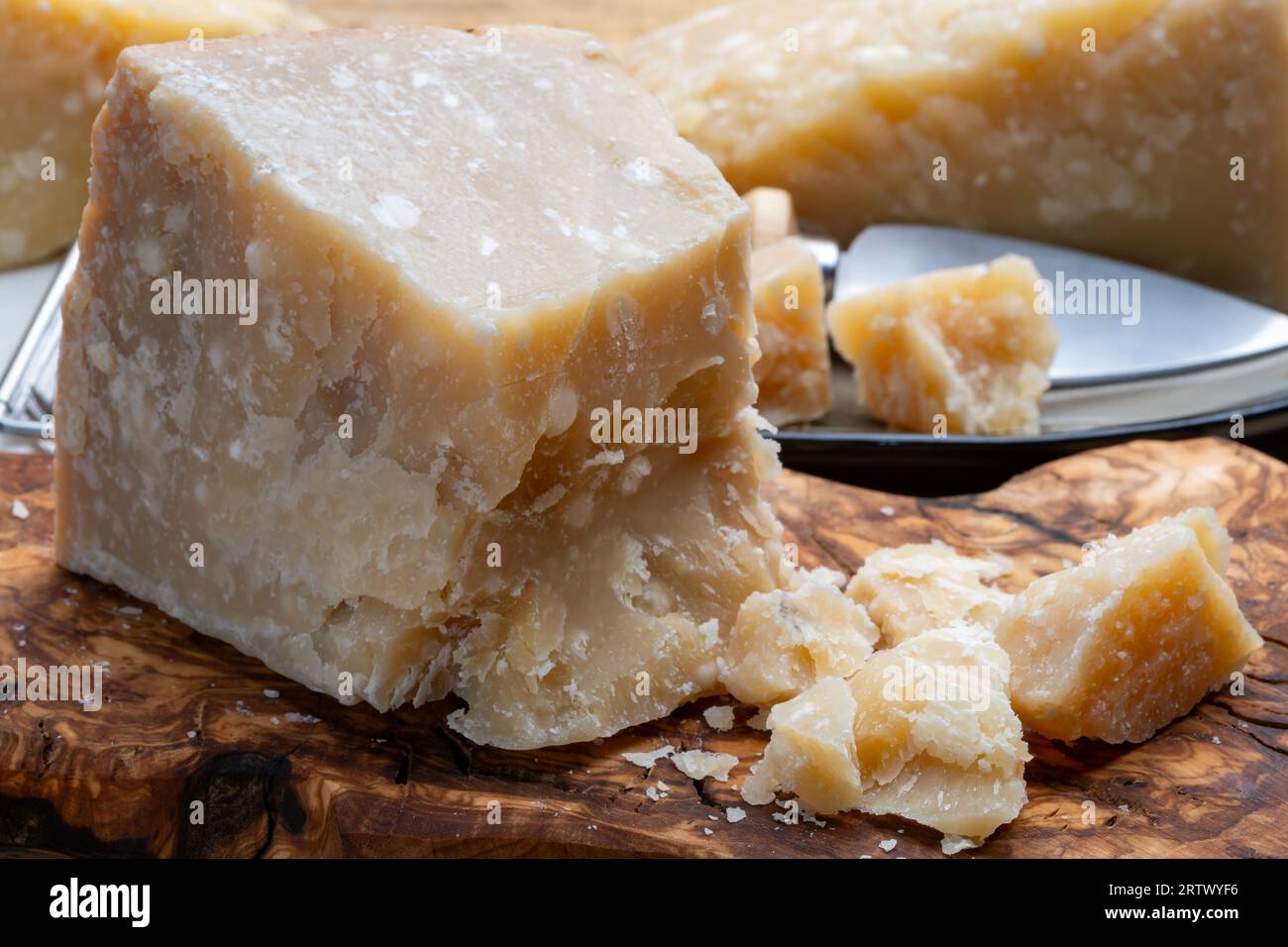Cheese collection, hard 60 months old, yellow Italian cheese parmesan ...