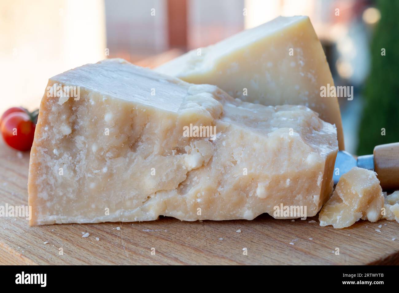 Traditional italian food - 36 months aged in caves Italian parmesan ...