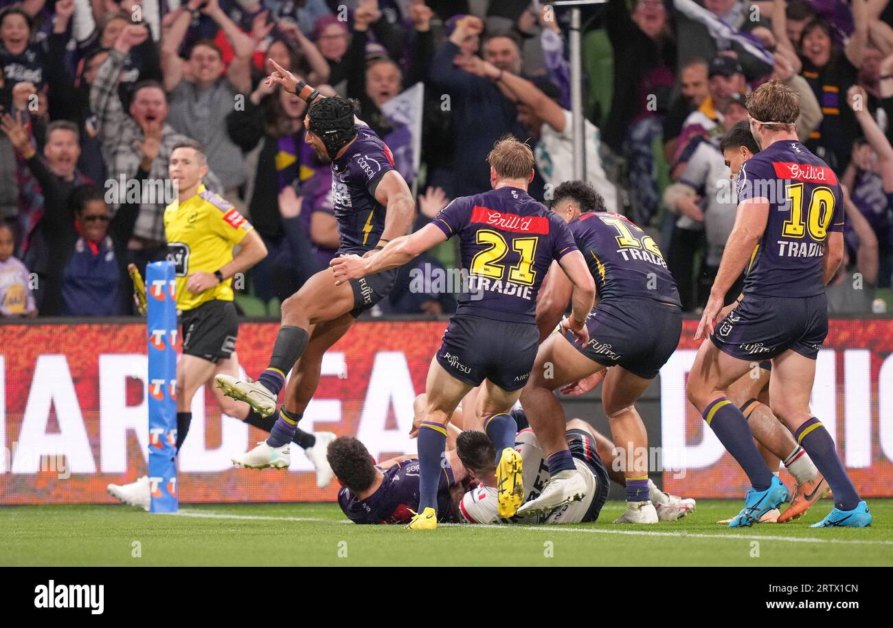 Melbourne, Australia. 15th Sep, 2023. Will Warbrick of the Melbourne ...