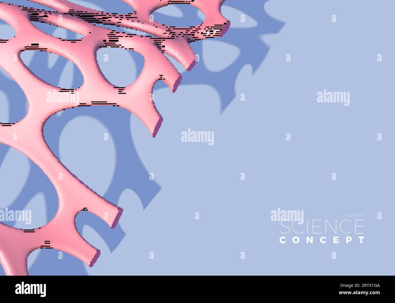 Artificial biologic fiber background with abstract pink mesh Stock ...