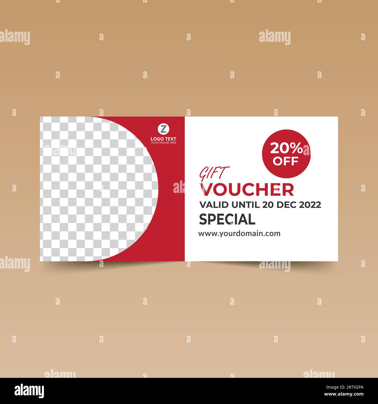 Gift voucher design hi-res stock photography and images - Alamy