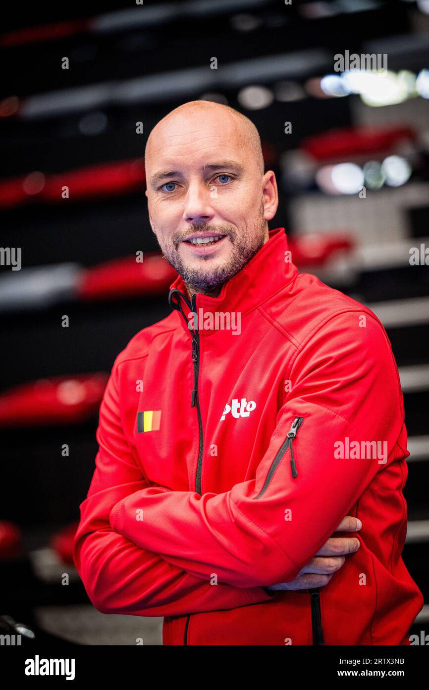 Hasselt, Belgium. 15th Sep, 2023. Belgian Steve Darcis poses for the ...