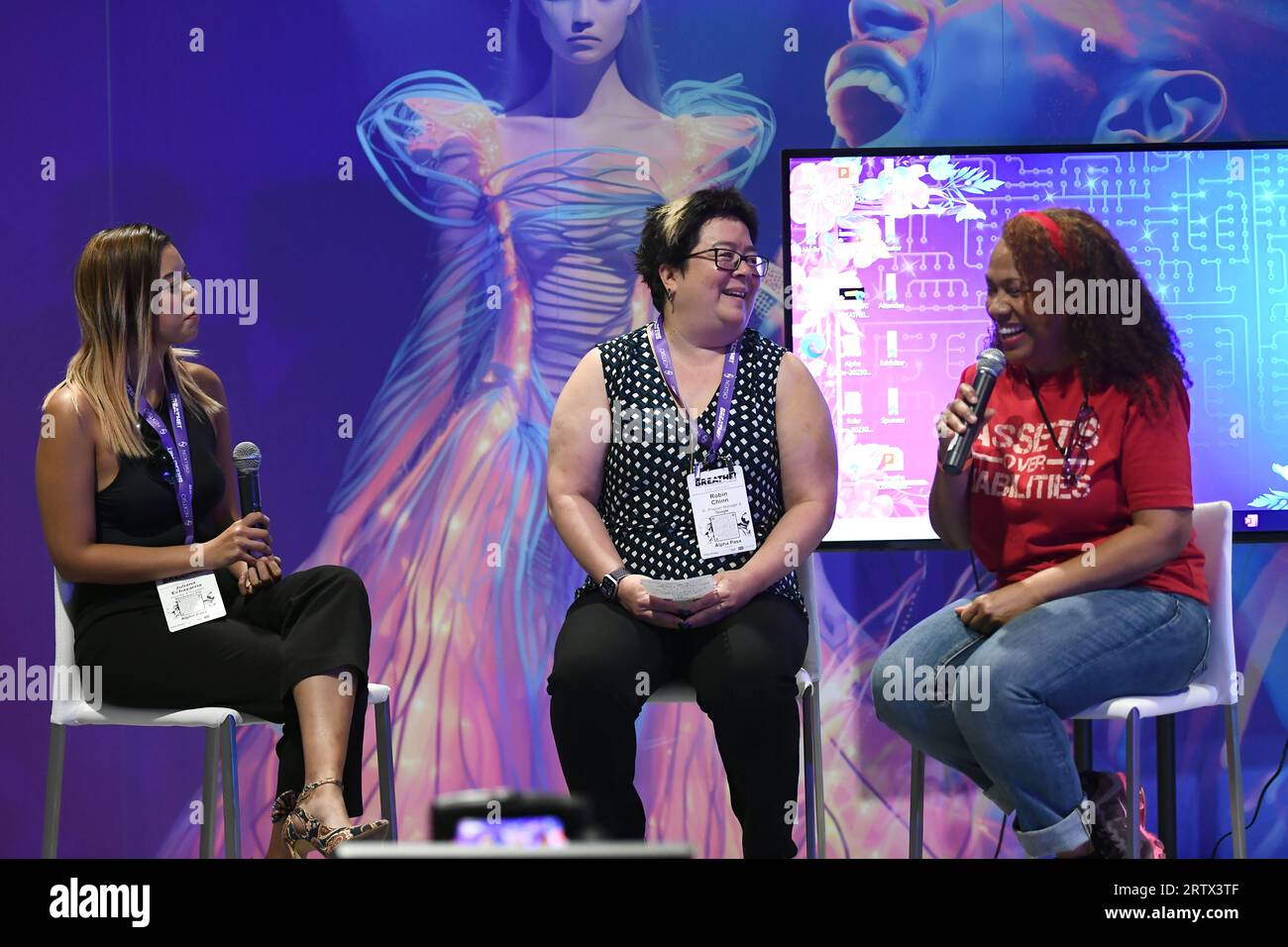 (L-R) Blockchain FIU Founder Juliana Echavarria, Google Ads Project ...