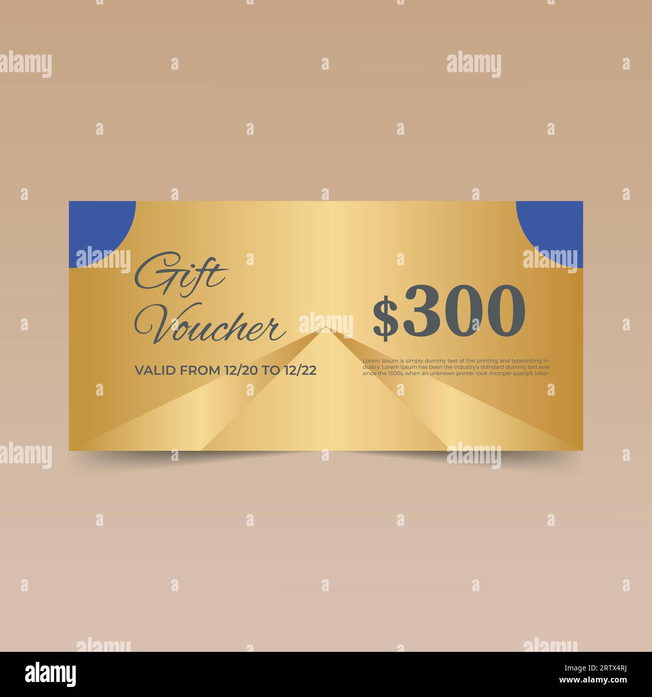 Gift voucher card template Stock Vector Images - Alamy