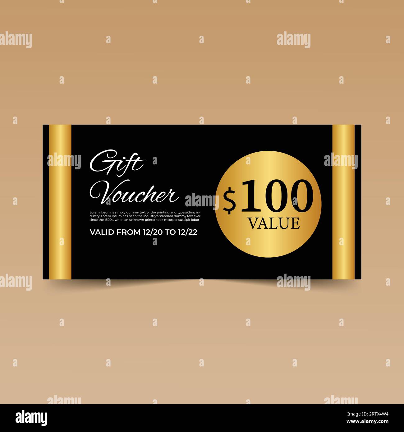 Gift Voucher Design Template design nice to see Stock Vector Image ...