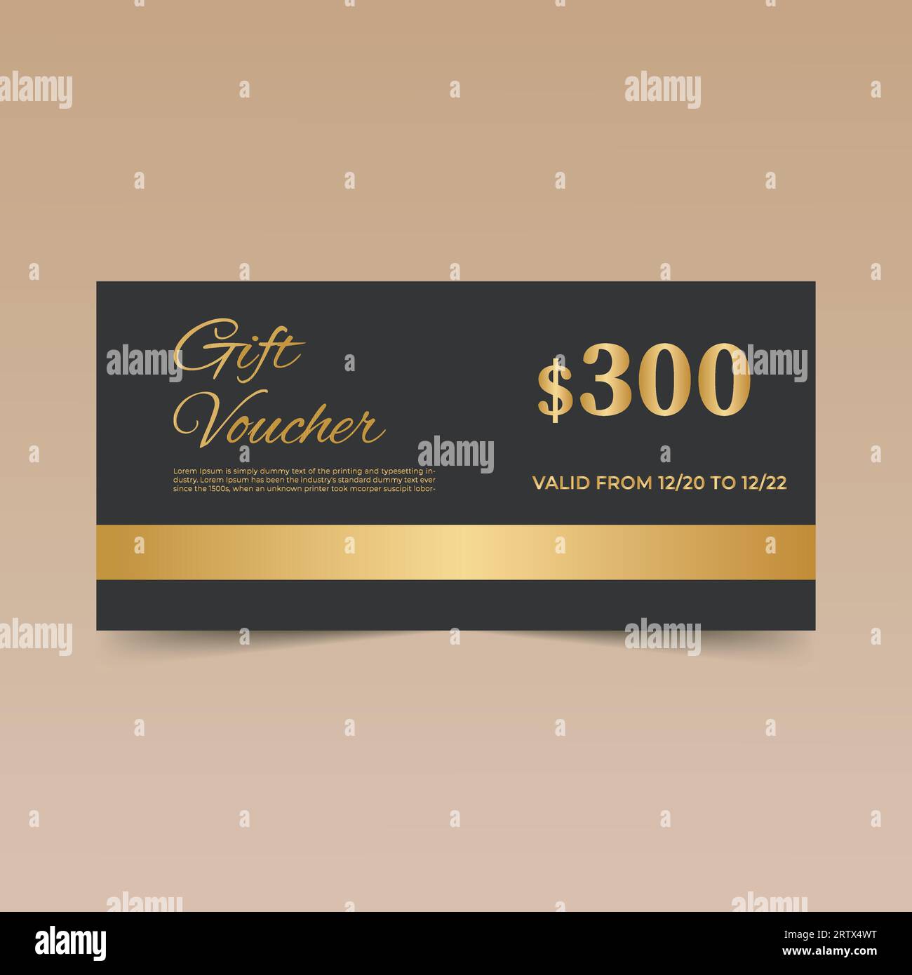Gift Voucher Design Template design nice to see Stock Vector Image ...