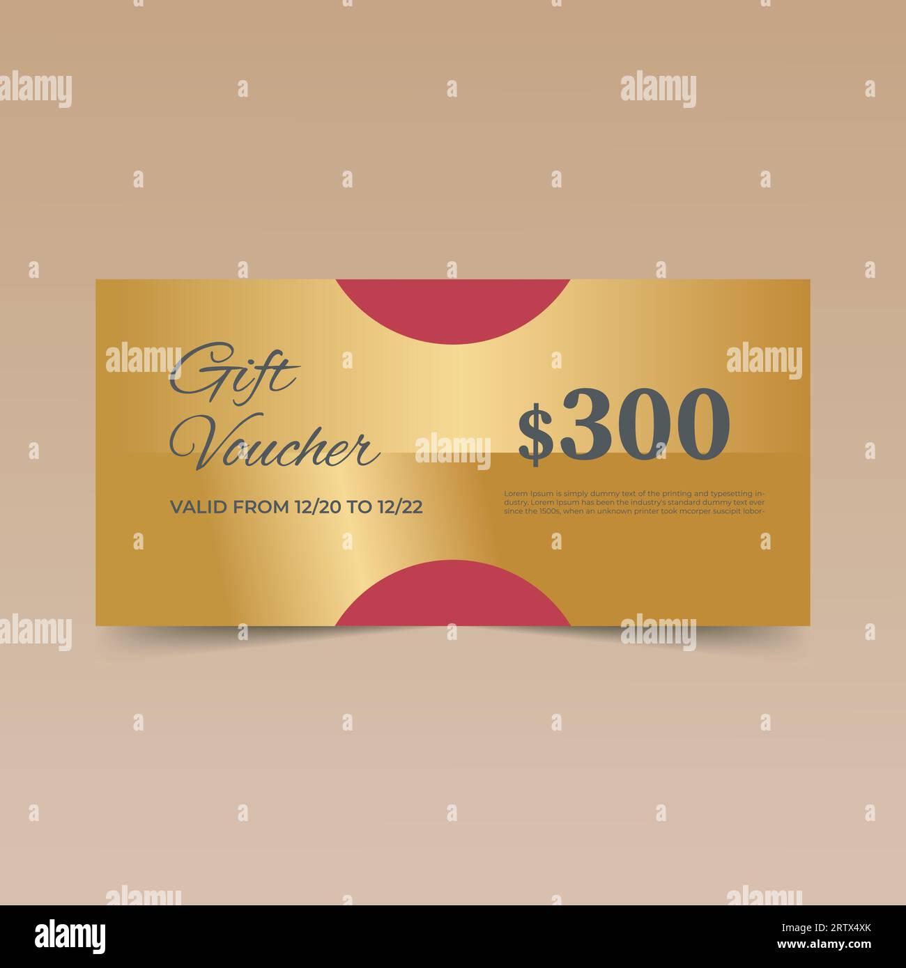 Gift Voucher Design Template design nice to see Stock Vector Image ...