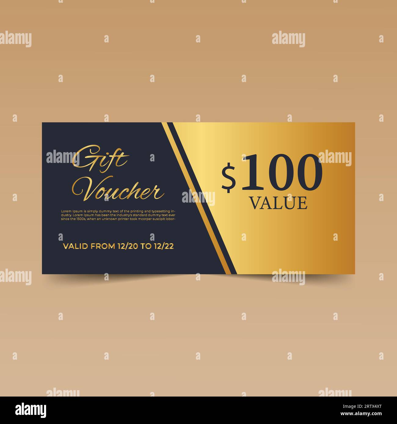 Gift Voucher Design Template design nice to see Stock Vector Image ...