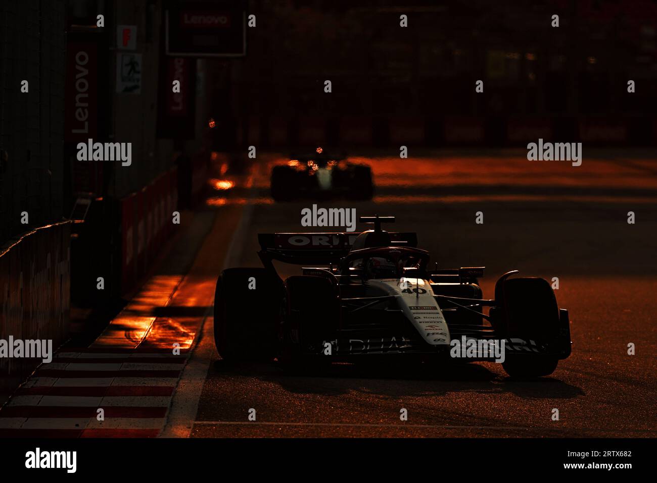 Singapore, Singapore. 15th Sep, 2023. Liam Lawson (NZL) AlphaTauri AT04. Formula 1 World ...