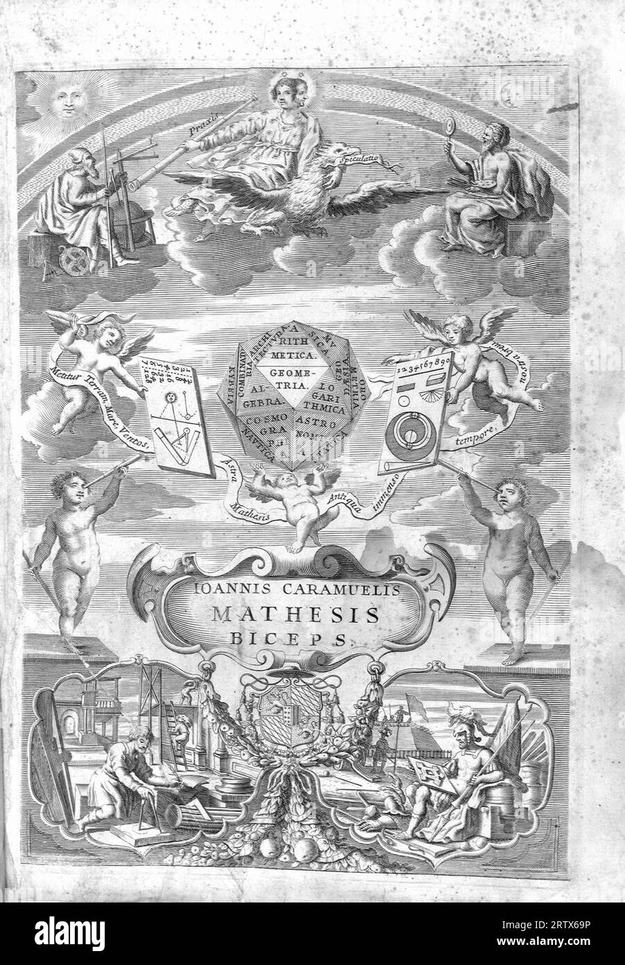 Ioannis Caramuelis Mathesis biceps, 1670 Stock Photo - Alamy