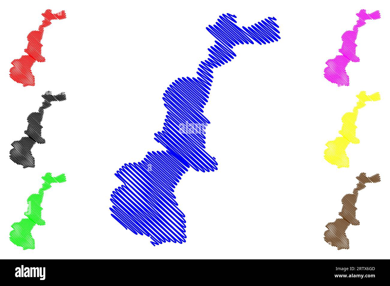 Lake Rupa (Federal Democratic Republic of Nepal) map vector ...