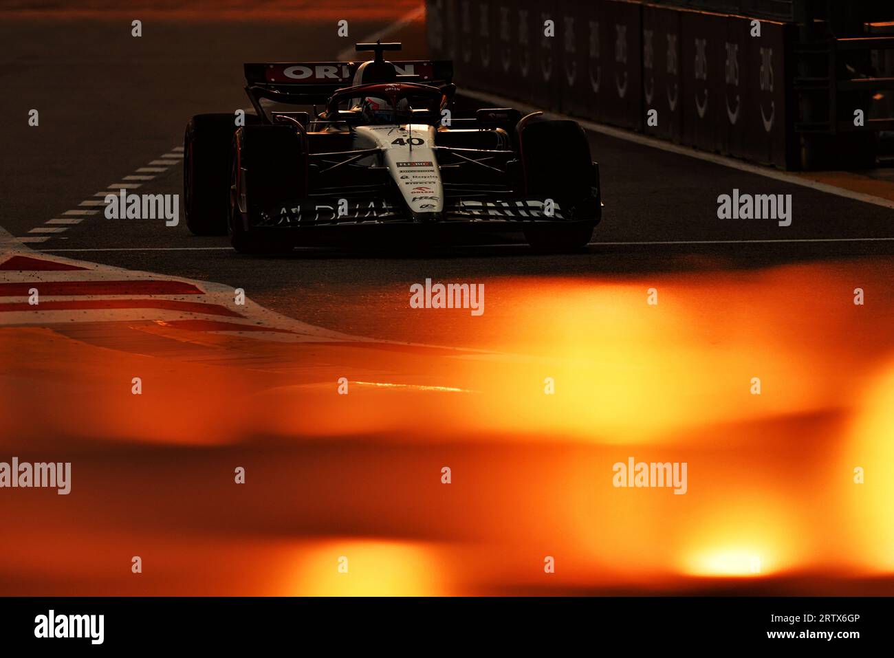 Singapore, Singapore. 15th Sep, 2023. Liam Lawson (NZL) AlphaTauri AT04. Formula 1 World ...