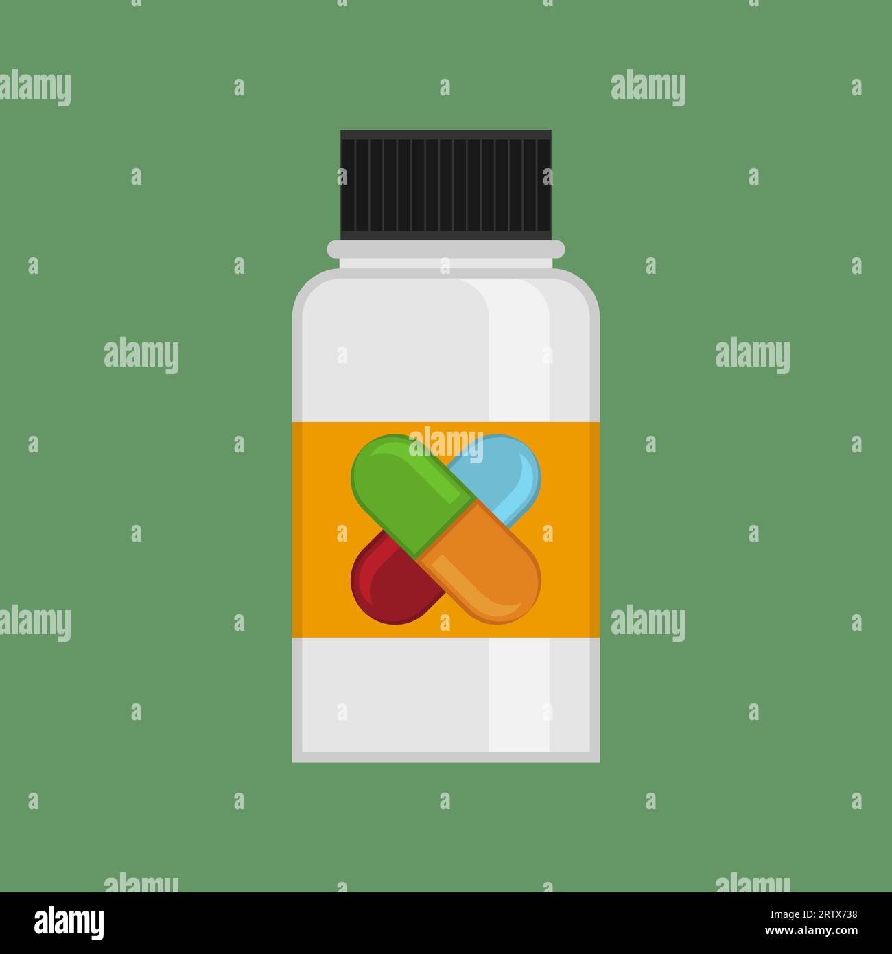 Black medical container icon Stock Vector Images - Alamy