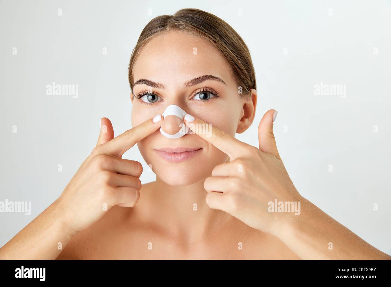 Woman plastic surgery face plaster hi-res stock photography and images ...