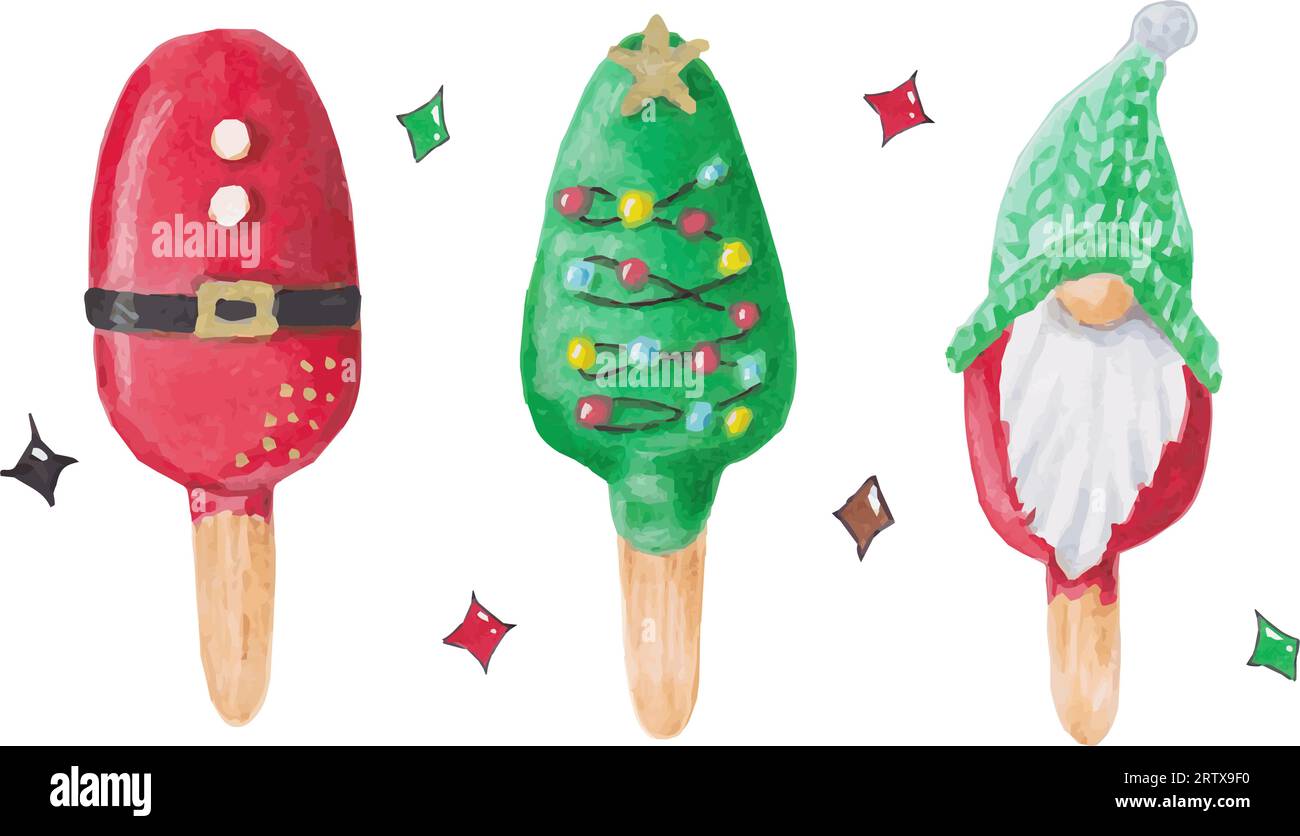 Cinnamon ice creams Stock Vector Images - Alamy