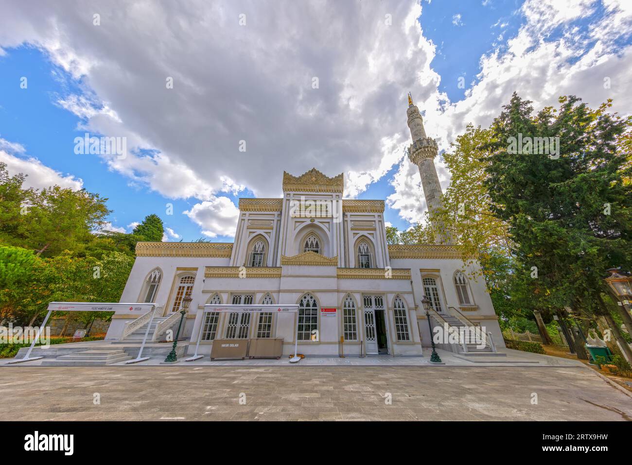 Istanbul, Turkey, September 11, 2023: Yildiz Hamidiye Mosque built by ...