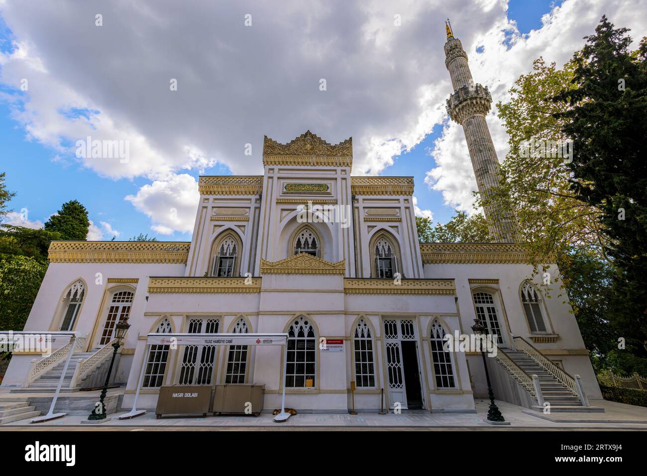Istanbul, Turkey, September 11, 2023: Yildiz Hamidiye Mosque built by ...